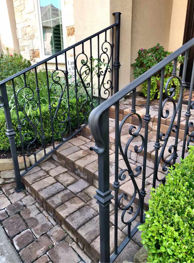 Wrought Iron Exterior Hand Rails, Railings installer Houston